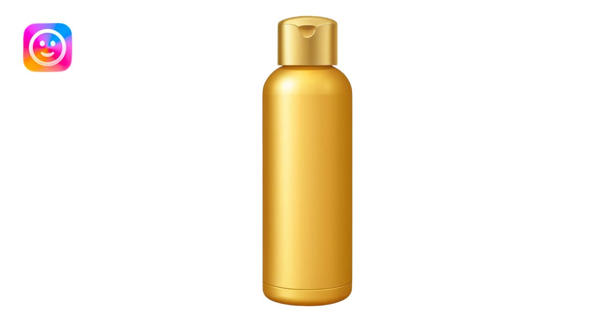 shampoo bottle in golden colour emoji | AI Emoji Generator