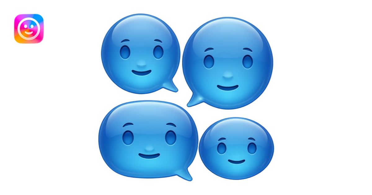 Hi messages bubble emoji | AI Emoji Generator