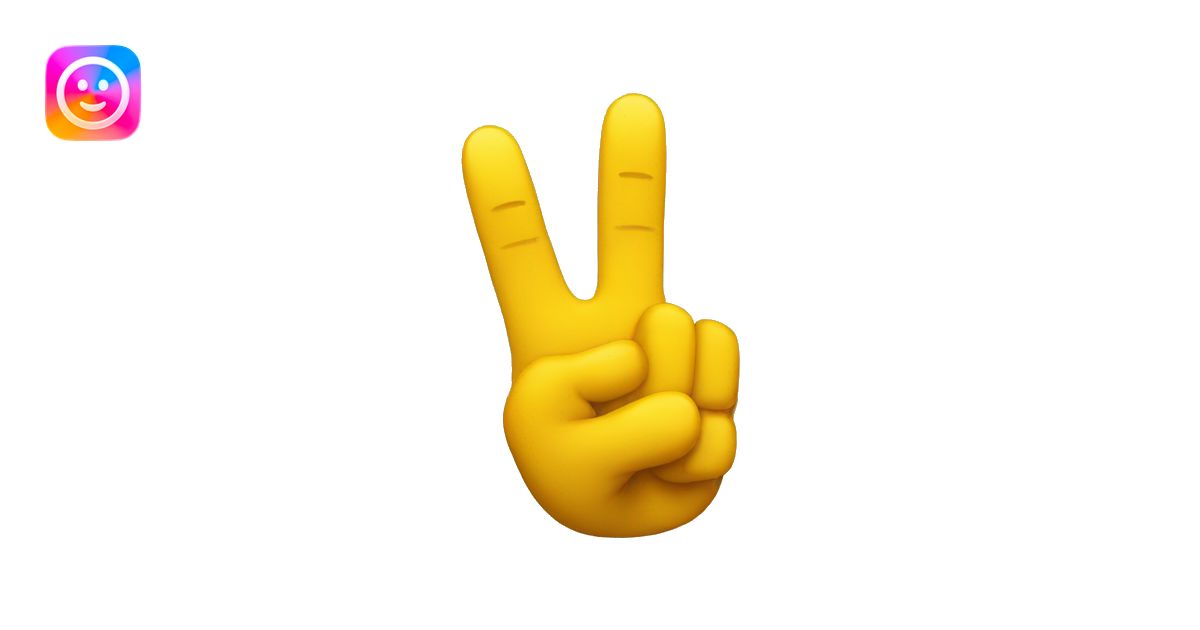 Yellow emoji all fingers down index and middle finger together up emoji ...