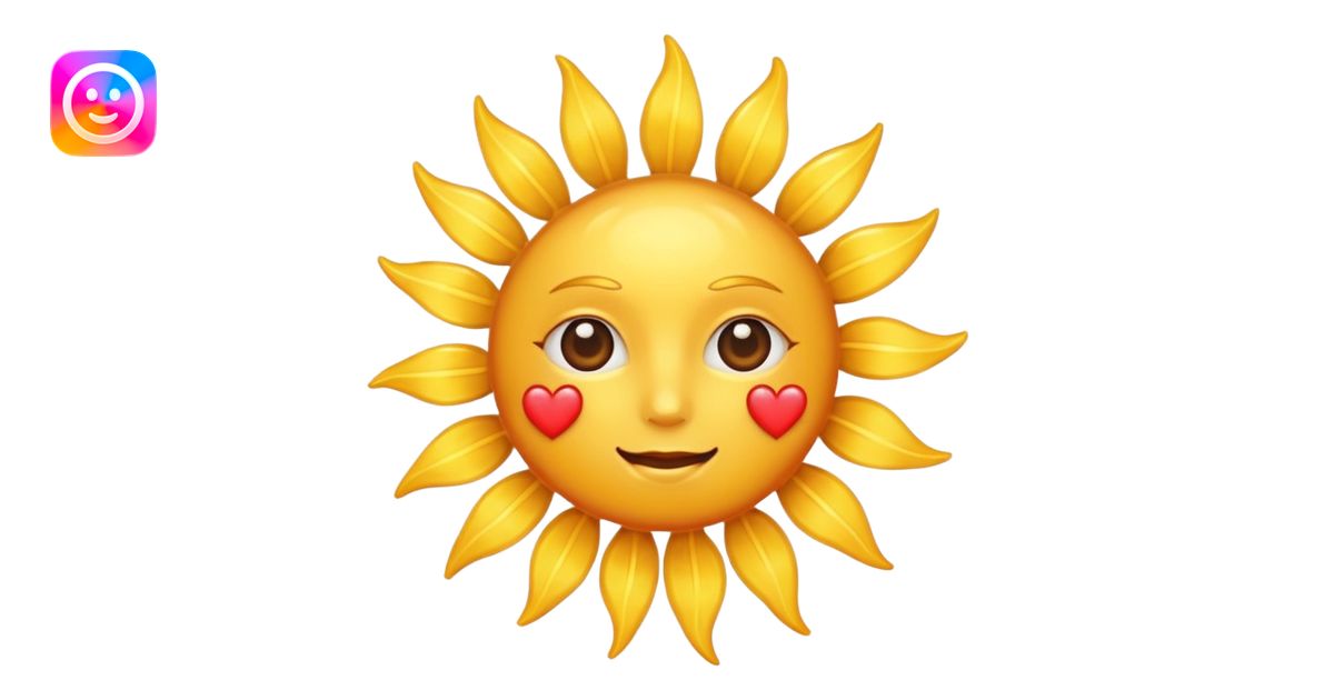 sun with heart emoji | AI Emoji Generator