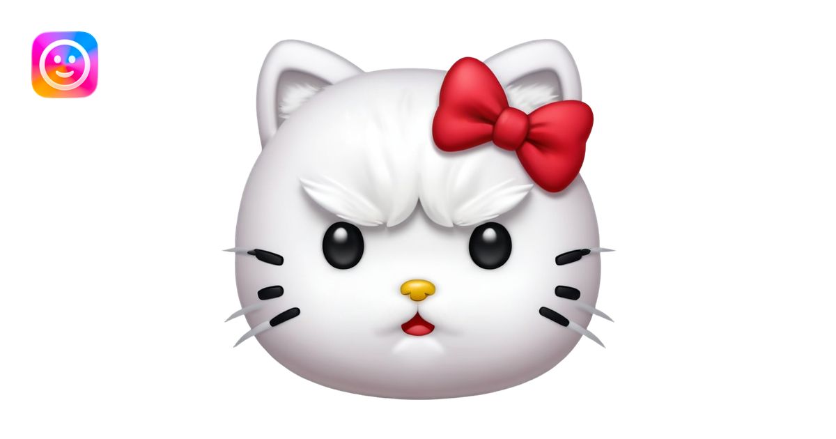 angry hello kitty emoji | AI Emoji Generator