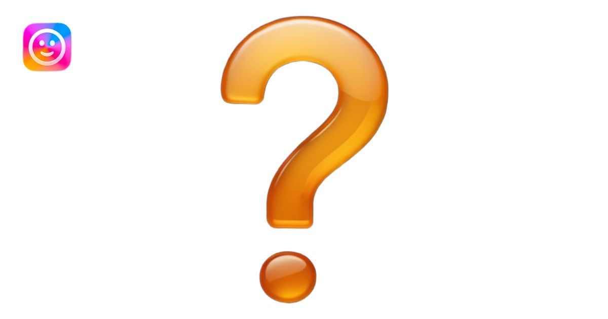 can you do one black question mark but make it transparent emoji | AI ...