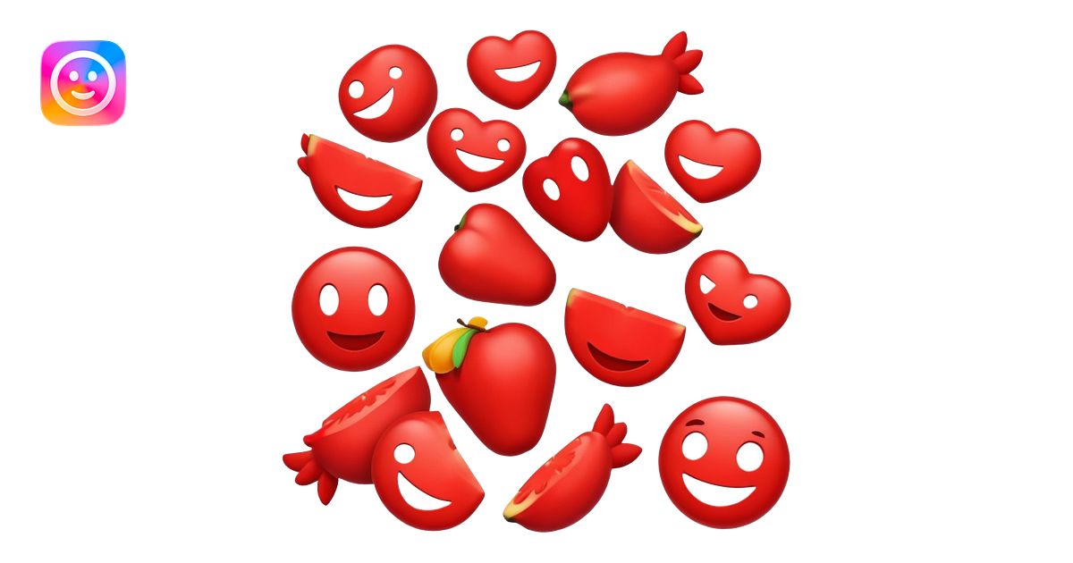 Red emoji | AI Emoji Generator