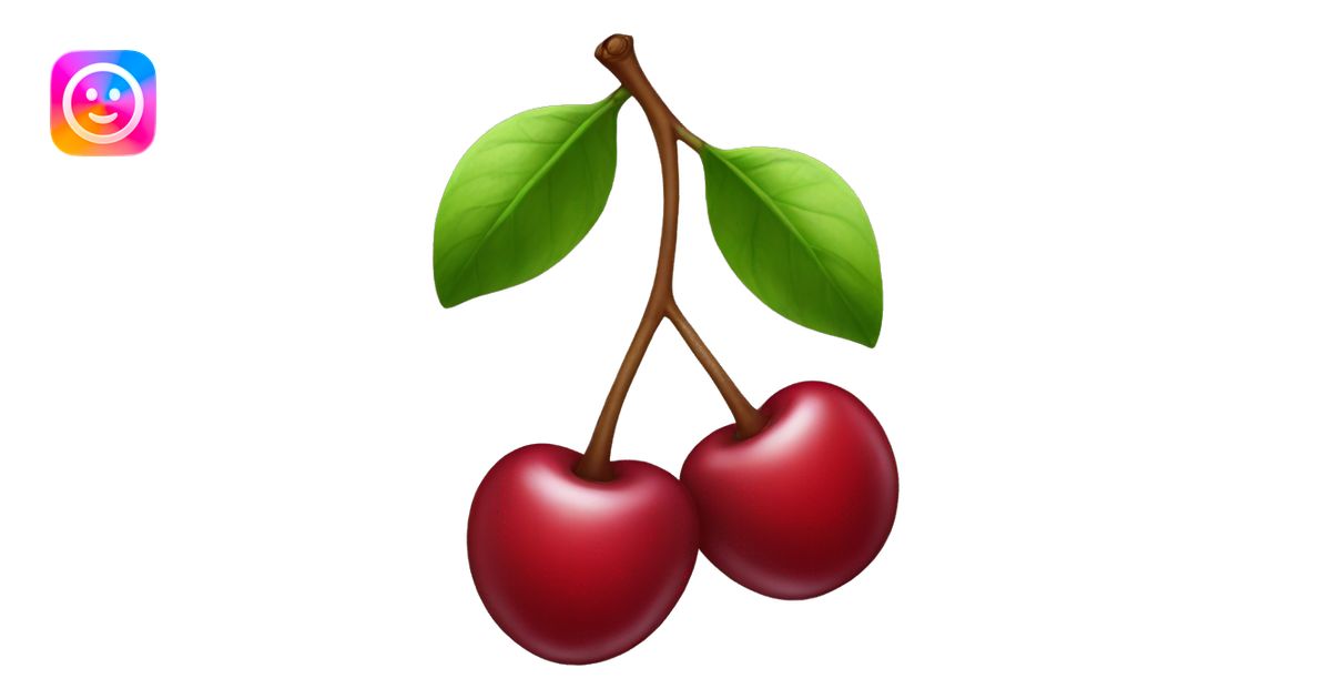 Cherry emoji | AI Emoji Generator