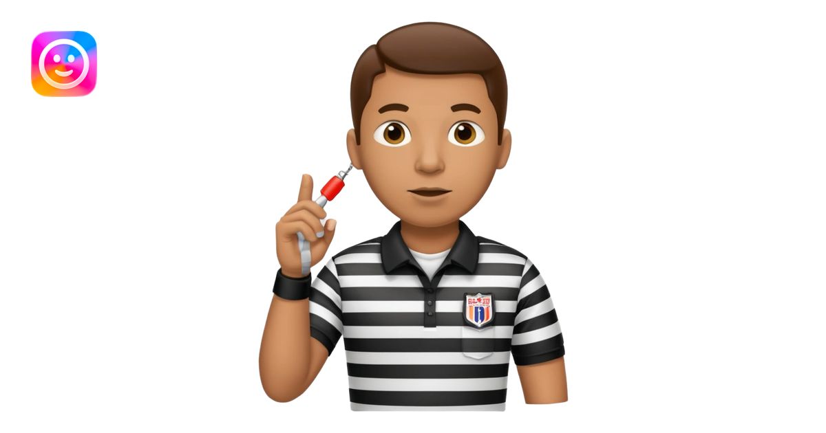 American football Referee emoji | AI Emoji Generator