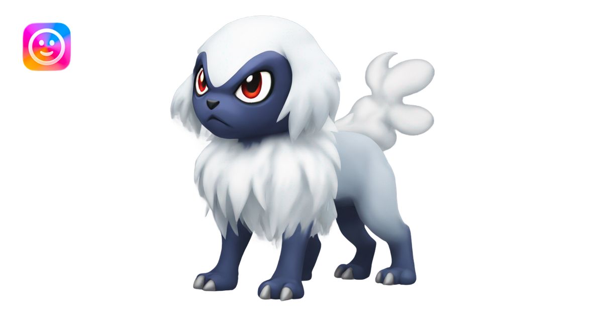 Absol Pokemon emoji | AI Emoji Generator