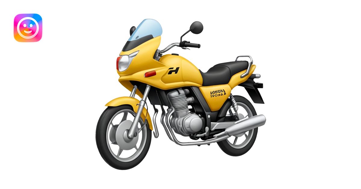 Faça um emoji da logo da asa da Honda Moto emoji | AI Emoji Generator