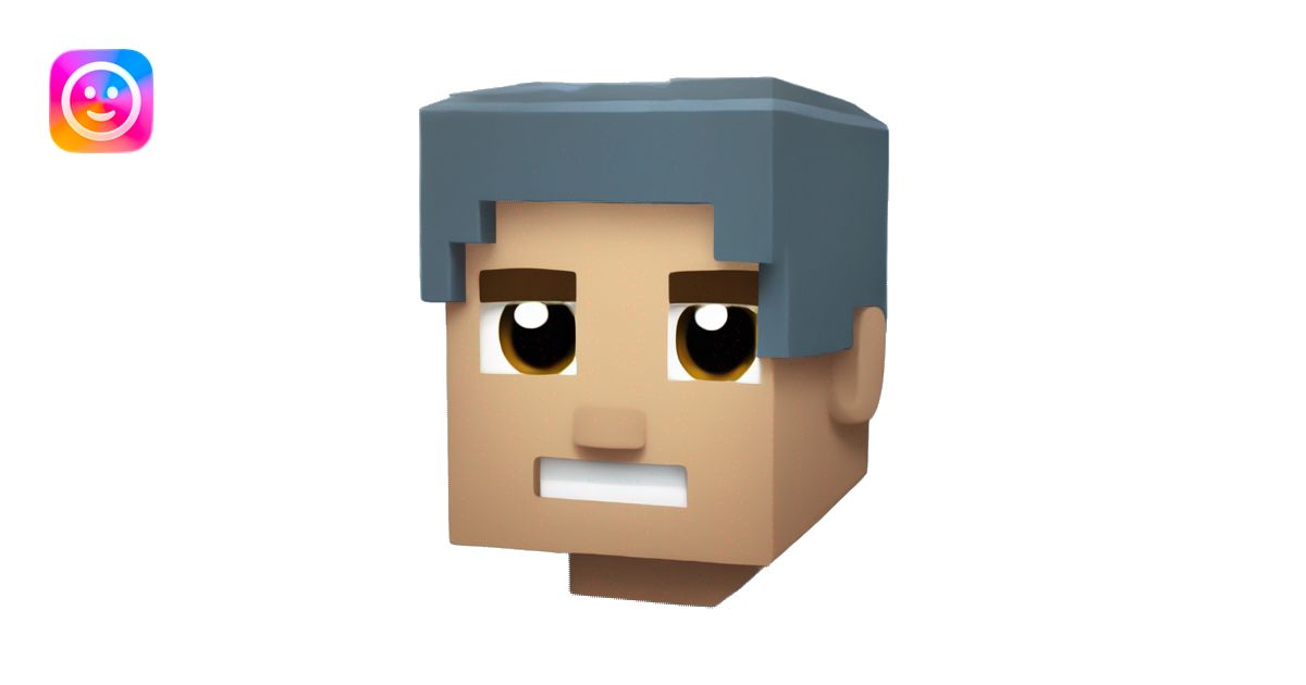 minecraft Absorption effect blue shield icon emoji | AI Emoji Generator