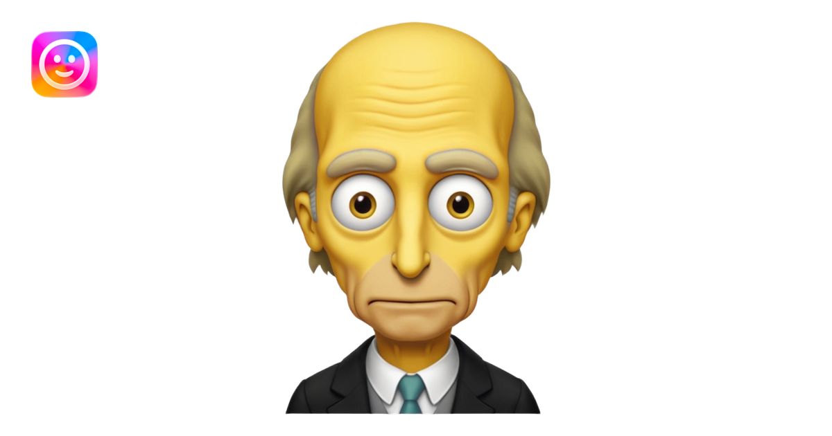 Mr. Burns, simpson, yellow skin tone, very very very long nose. emoji ...