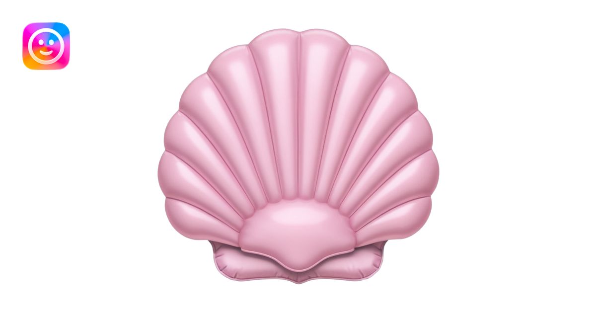 vintage rococo pale pink inflatable puffy shell phone emoji | AI Emoji ...