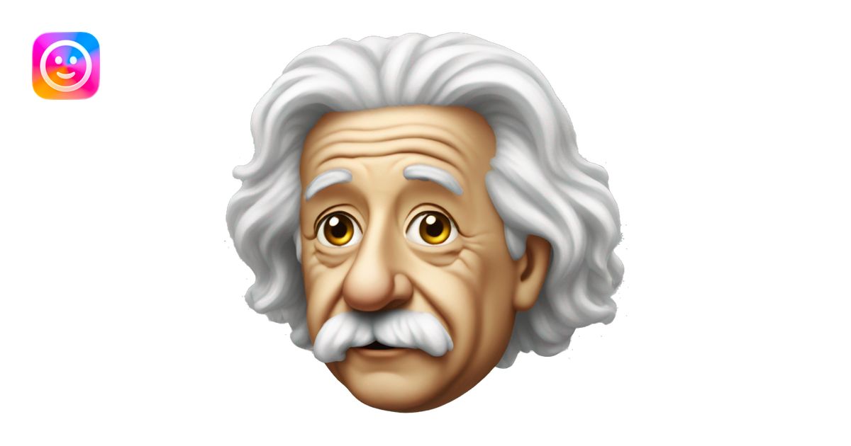 Albert Einstein emoji | AI Emoji Generator
