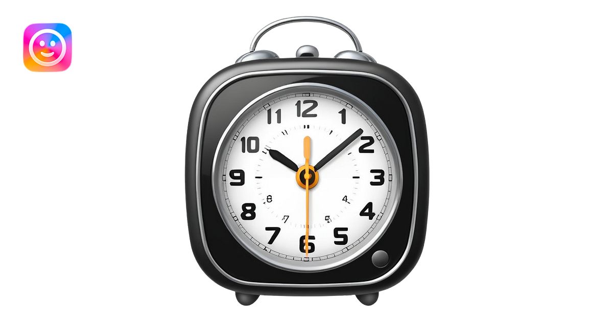 um DESPERTADOR minimalista emoji | AI Emoji Generator