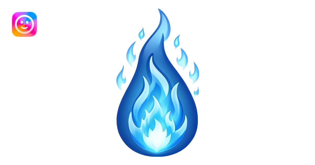 blue fire emoji | AI Emoji Generator