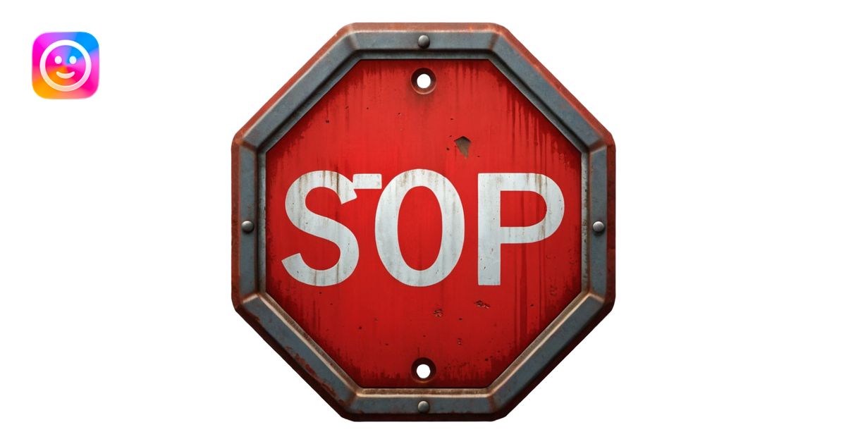 Stop Sign emoji | AI Emoji Generator
