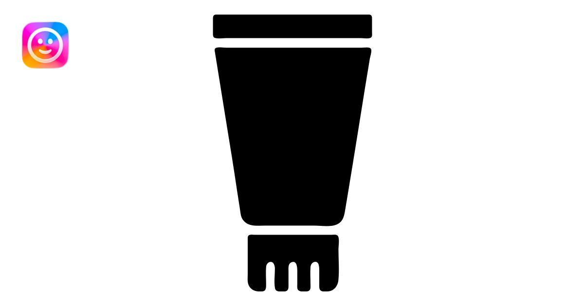 blue plastic tube icon | AI Emoji Generator