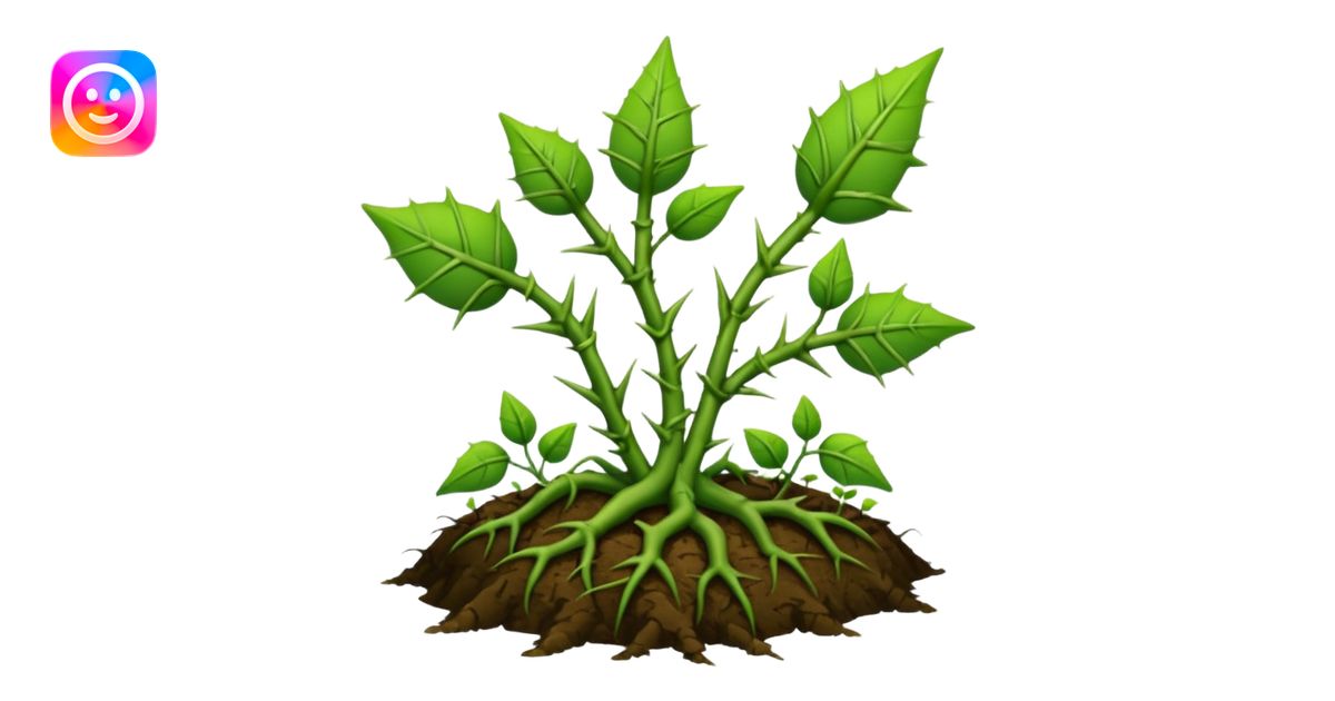 green vines with thorns sprouting from the ground, 3D, extremely ...