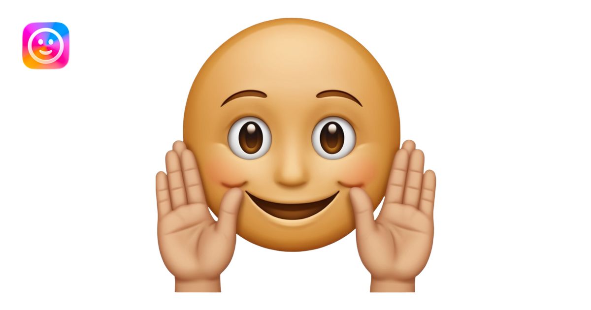 Two hands smiley face emoji | AI Emoji Generator