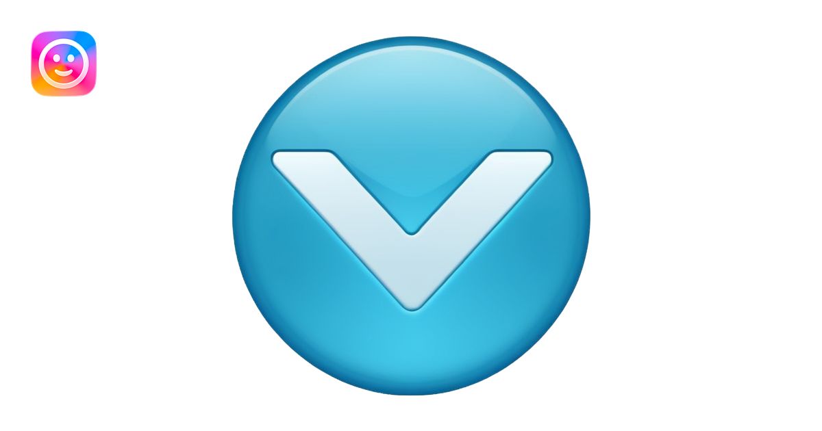 create a emoji instagram blue tick emoji | AI Emoji Generator