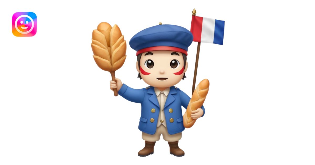 A Pokémon monster based on the theme of France emoji | AI Emoji Generator