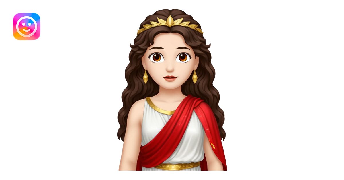 Libertas, Goddess of Freedom from Roman Deities with long dark brown ...