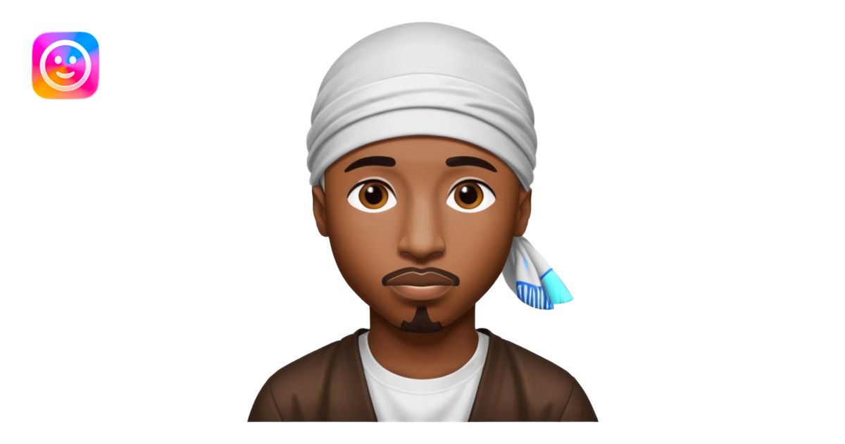 2Pac only face and durage emoji | AI Emoji Generator