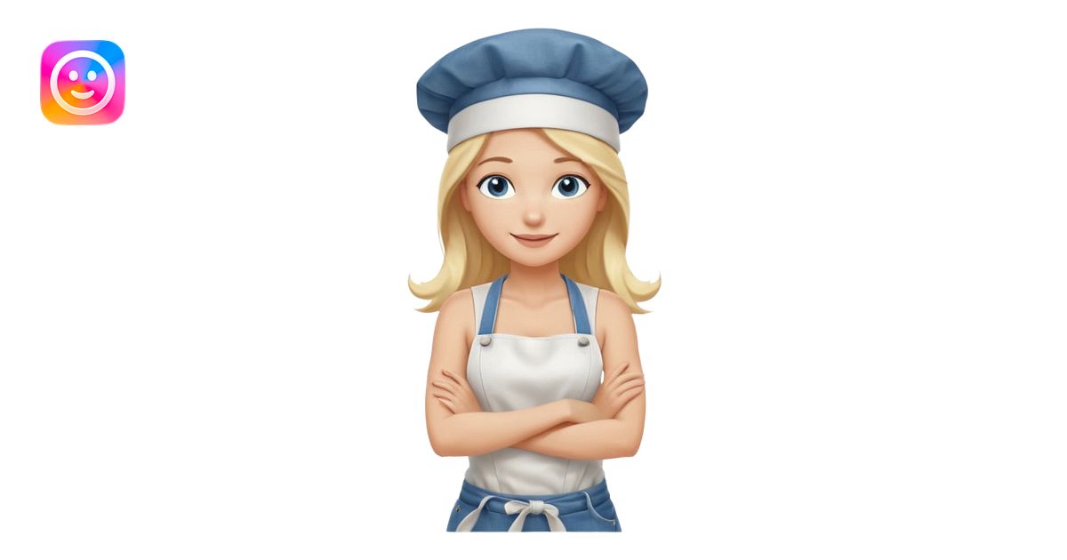 Sexy Full body pretty Long Blonde hair blue eyed female chef wearing ...