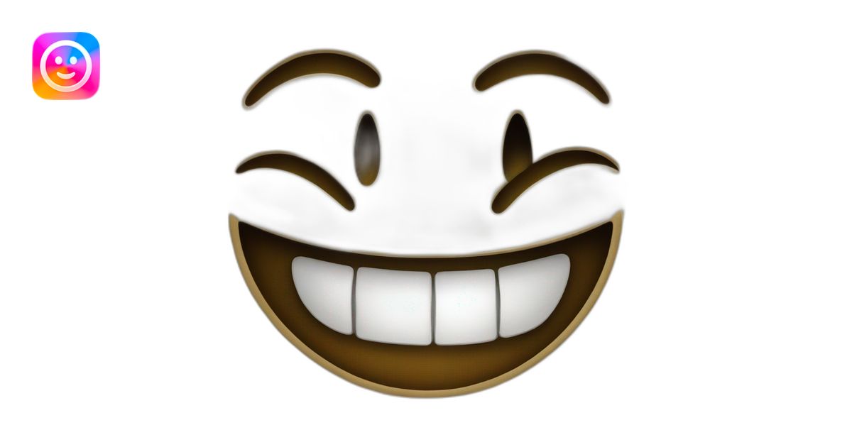 Happy smile cyber face emoji | AI Emoji Generator