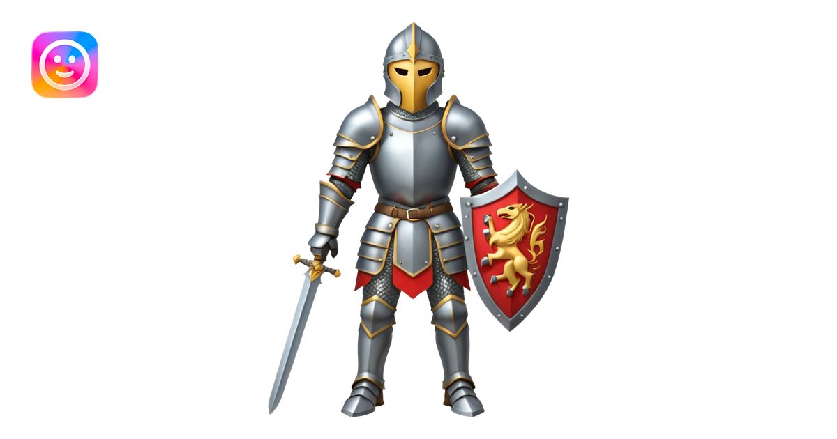 aggressive knight full body emoji | AI Emoji Generator