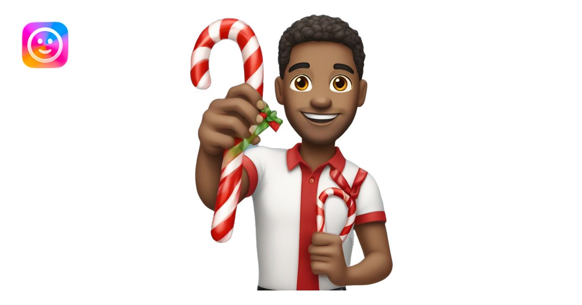 kappa alpha psi member holding candy cane and making “okay” symbol with ...