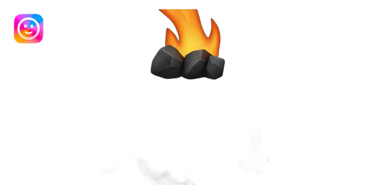 coal embers emoji | AI Emoji Generator