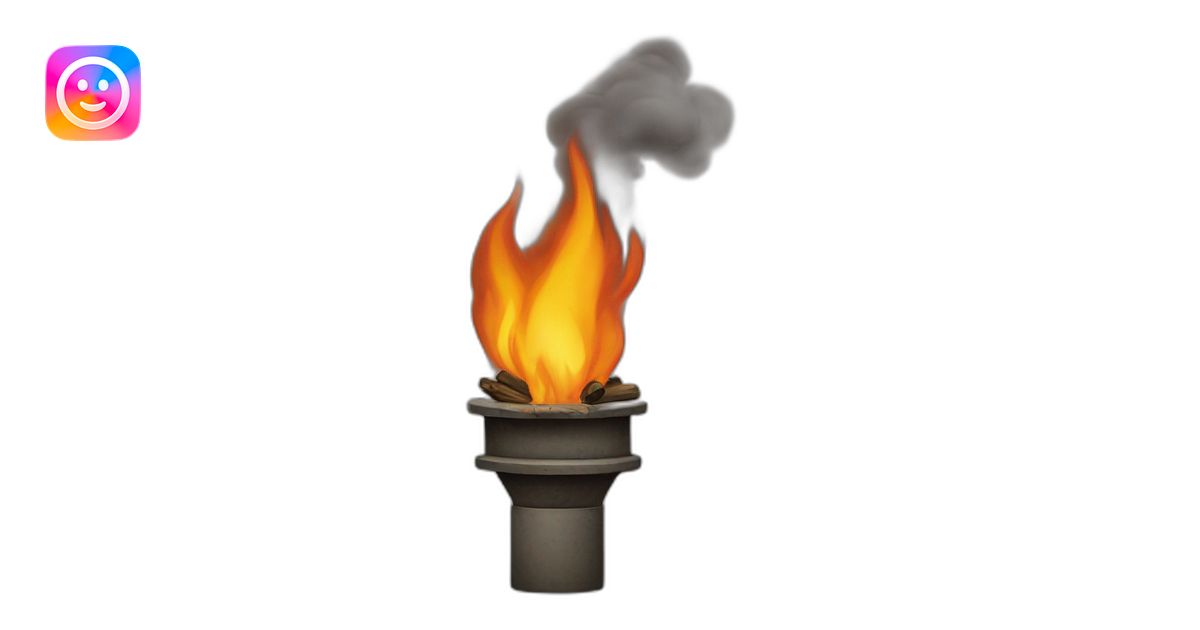 Cheminée en feu emoji | AI Emoji Generator