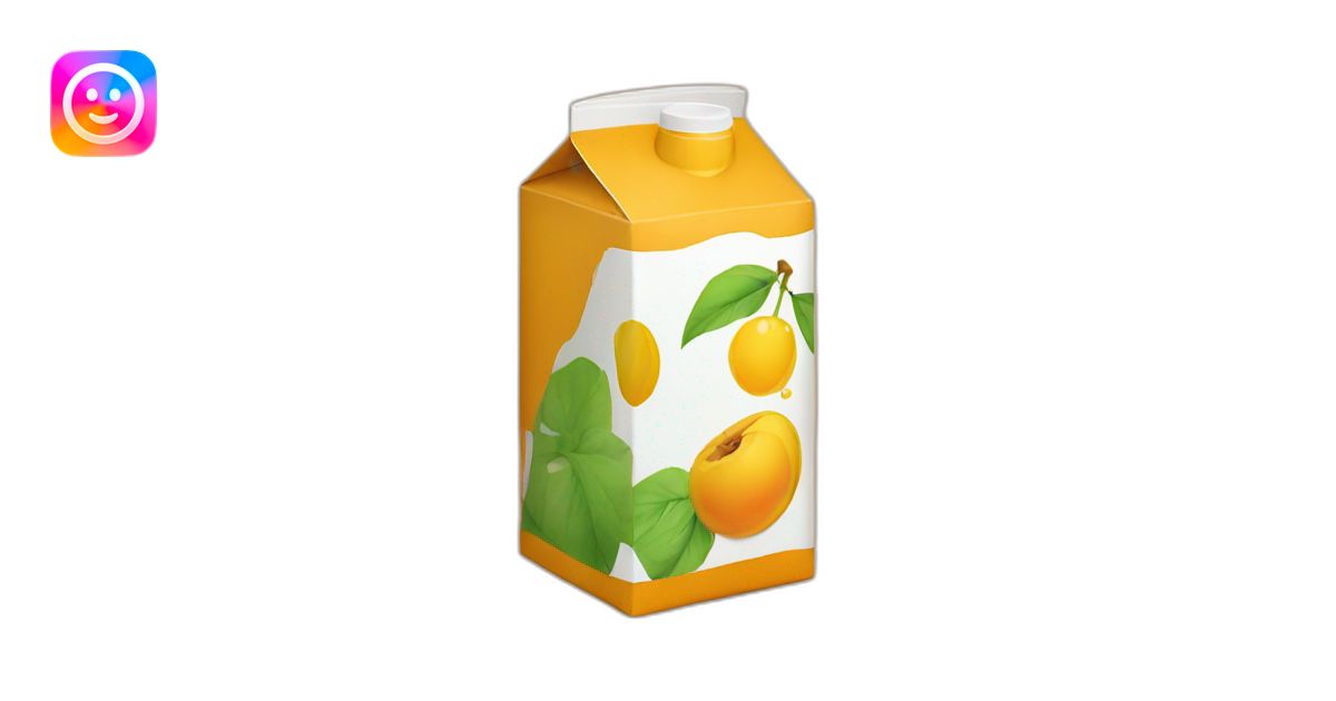 fruit juice carton emoji | AI Emoji Generator