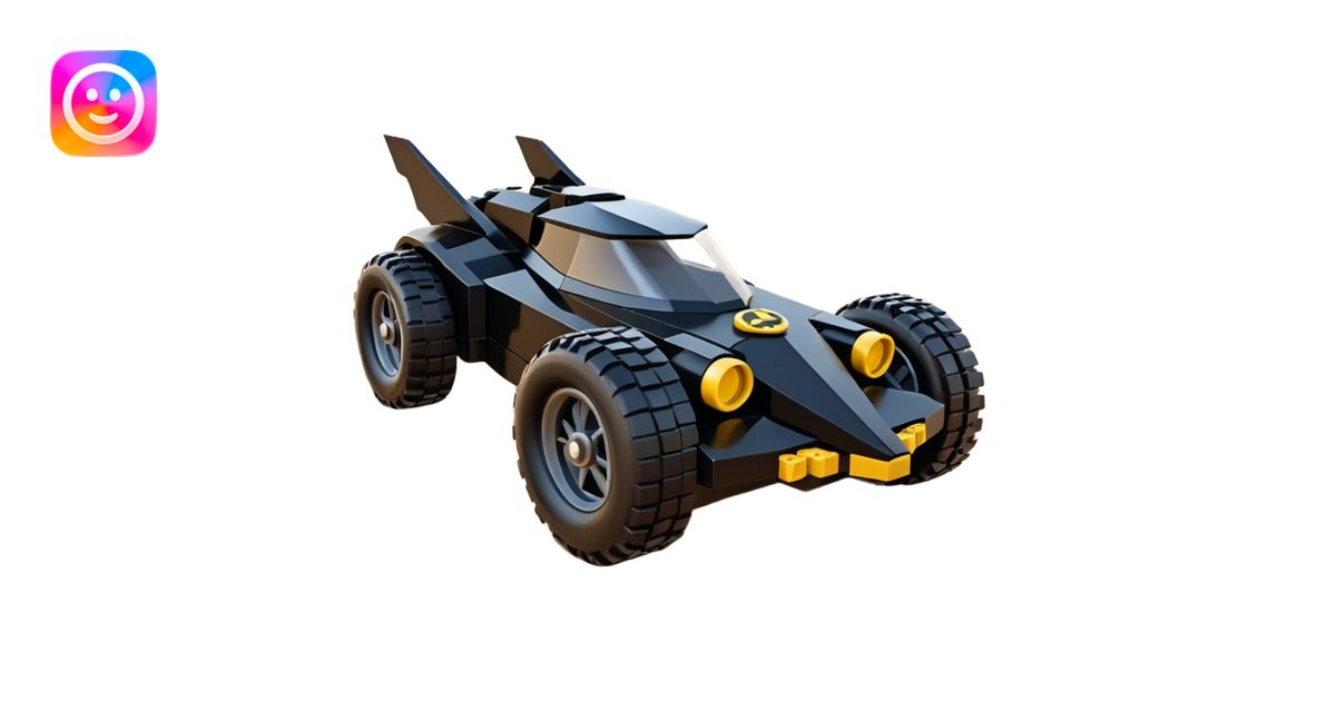 the animated series aerodynamic Lego futuristic Batmobile loosely based ...