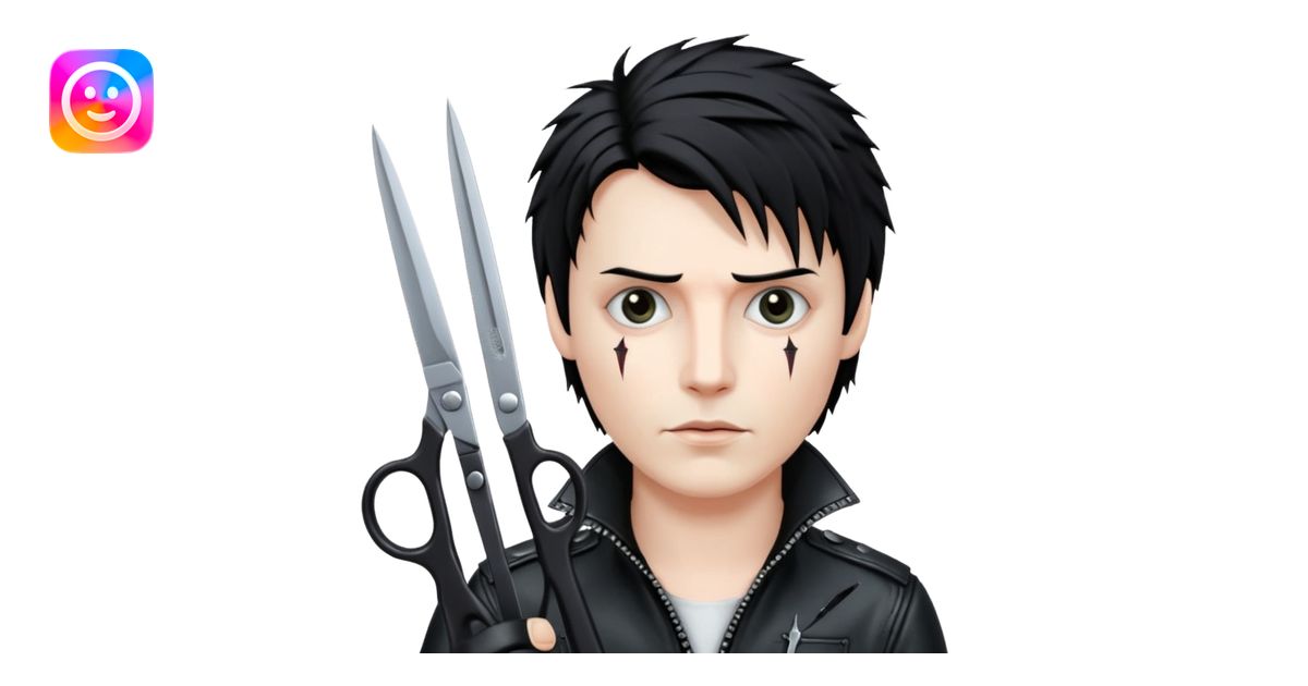 make an emoji about Edwawd scissorshand emoji | AI Emoji Generator