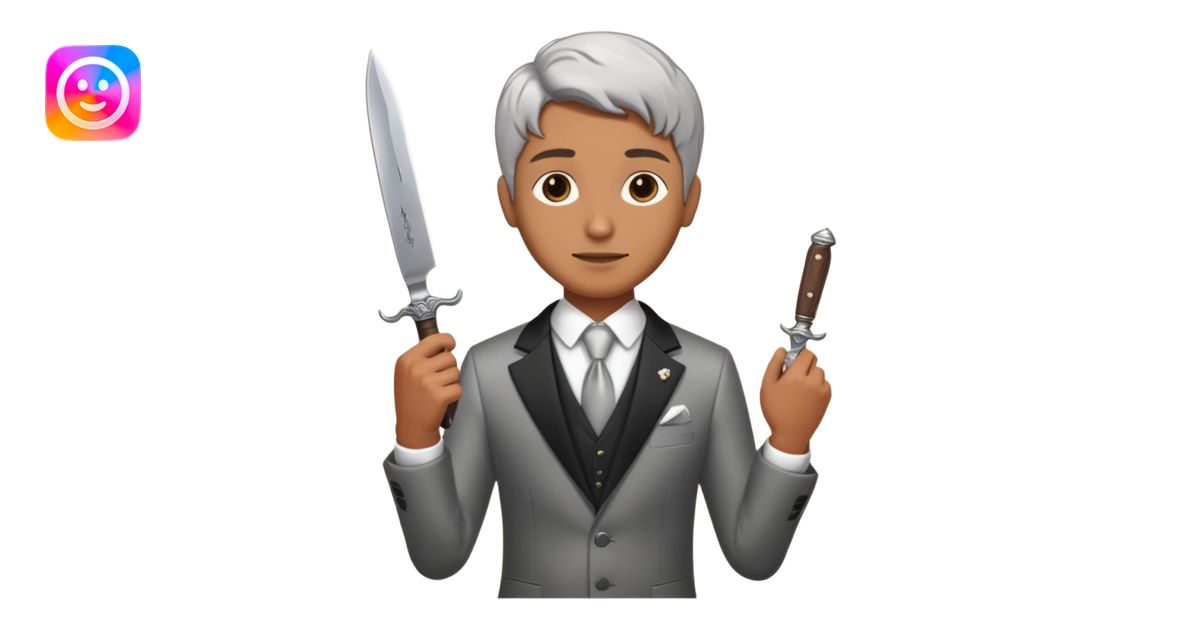 Old knife, royalty knife in the auction emoji | AI Emoji Generator