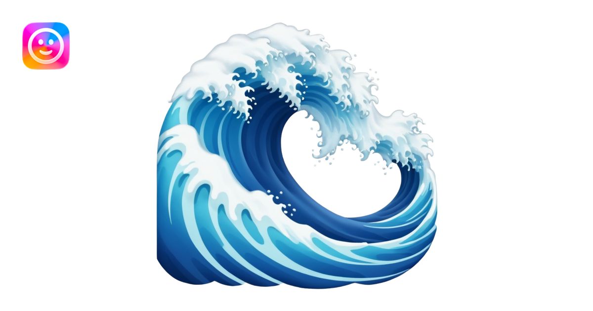 tidal wave emoji | AI Emoji Generator