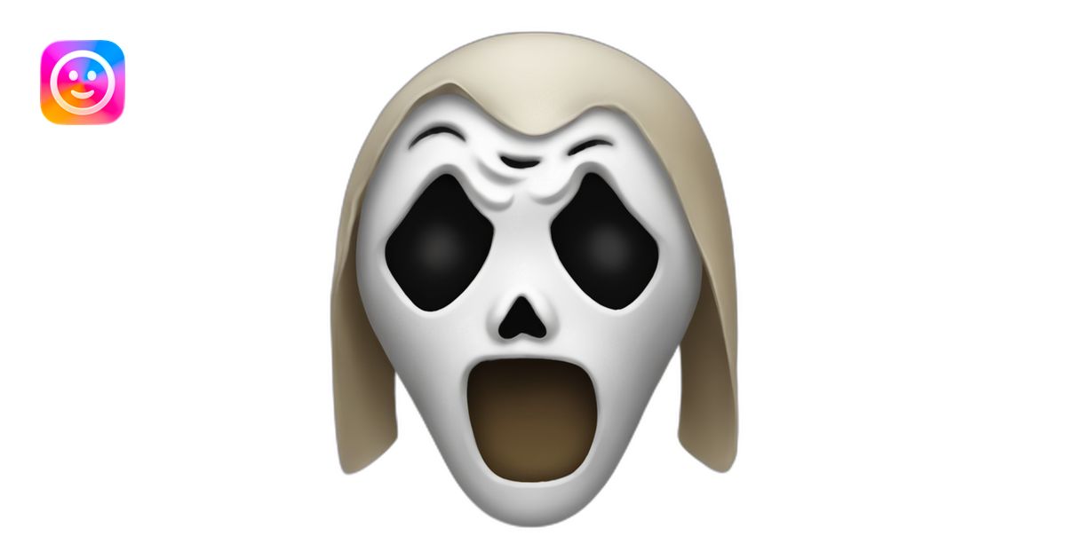 Ghostface from scream emoji | AI Emoji Generator