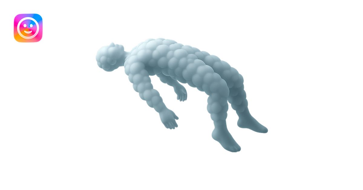 side view of unconscious person flying with torso upwards and legs and ...