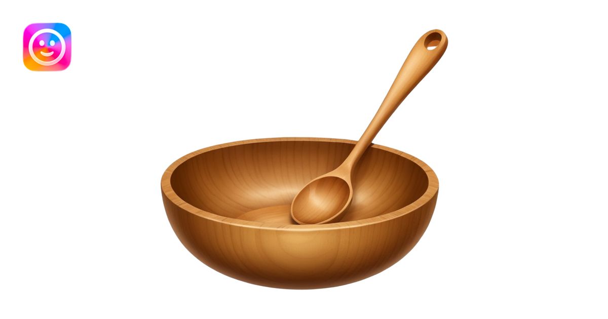 wooden kitchen utensil and item emoji | AI Emoji Generator