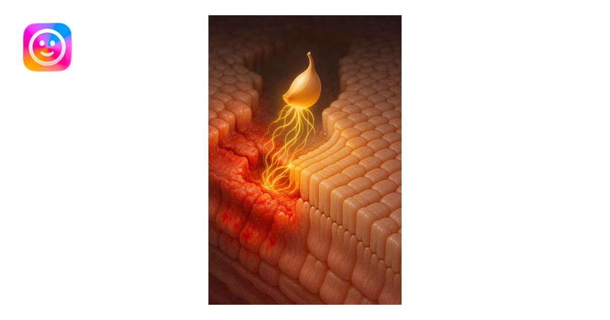 Scientific visualization. A damaged, inflamed section of intestinal ...