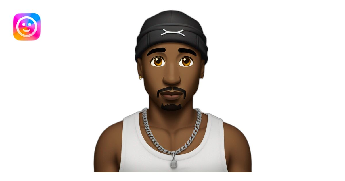 Tupac emoji | AI Emoji Generator
