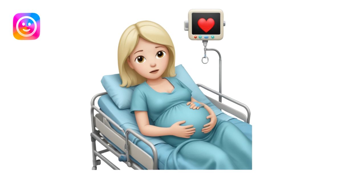 Pregnant woman giving birth emoji | AI Emoji Generator