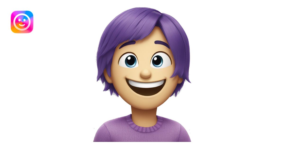 the face of a happy in inside out emoji | AI Emoji Generator