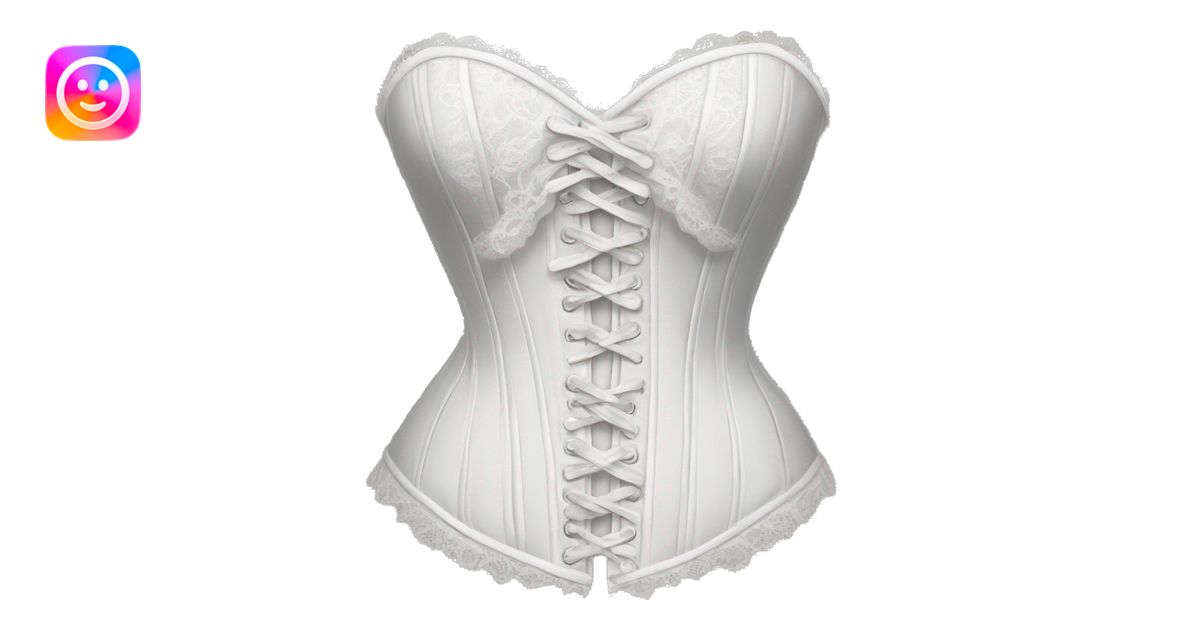 White lace corset emoji | AI Emoji Generator