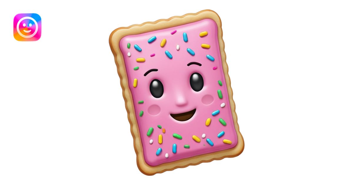 Make me a pop tart emoji that i can copy and paste in a text box emoji ...