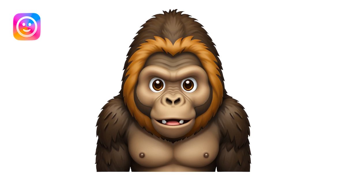 smelly gorilla emoji | AI Emoji Generator