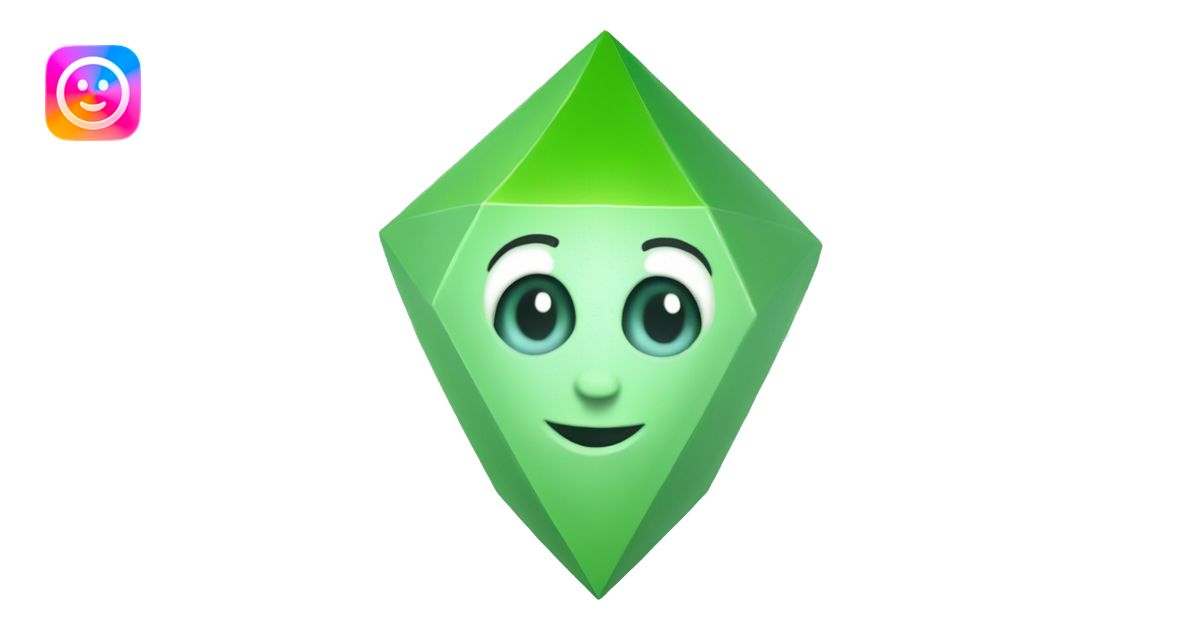 a plumbob from The Sims 3 emoji | AI Emoji Generator