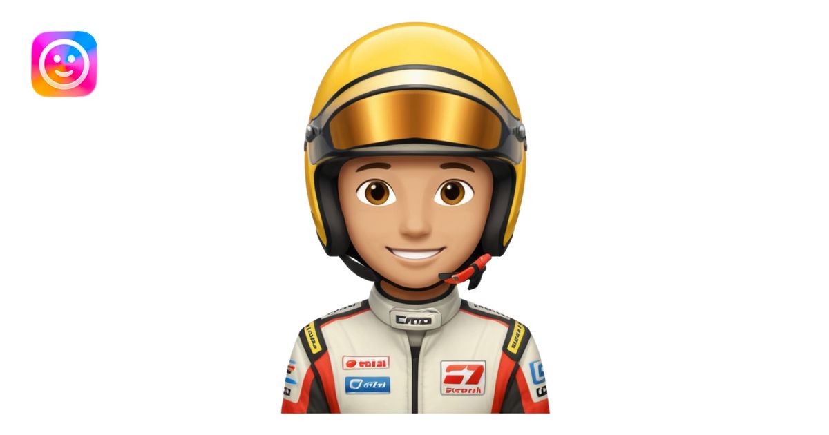 Race Driver emoji | AI Emoji Generator