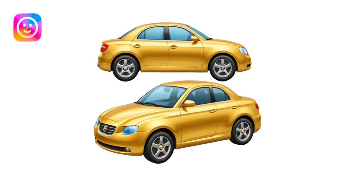Golden Car paint Sprayer can emoji | AI Emoji Generator