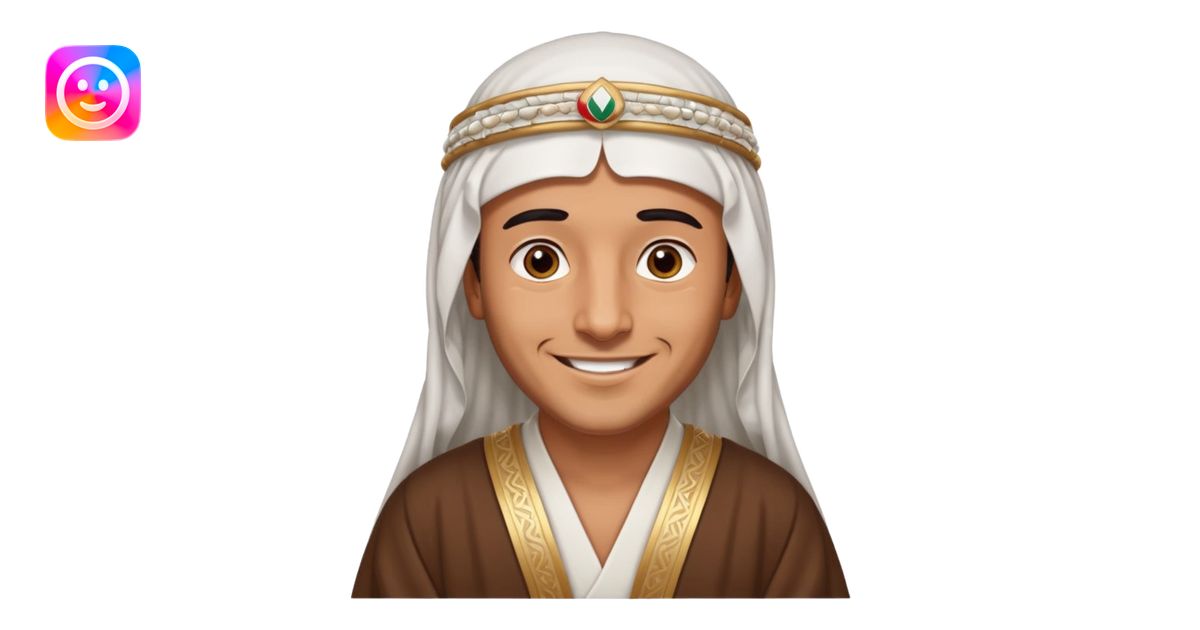 old emirates guys wearin UAE cloths emoji | AI Emoji Generator